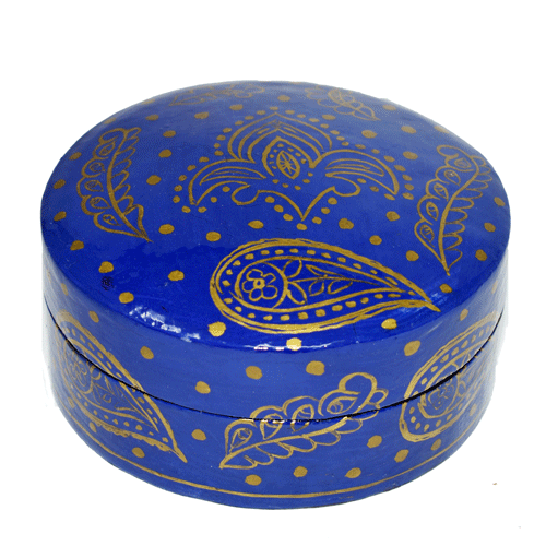 large blue paisley boxes